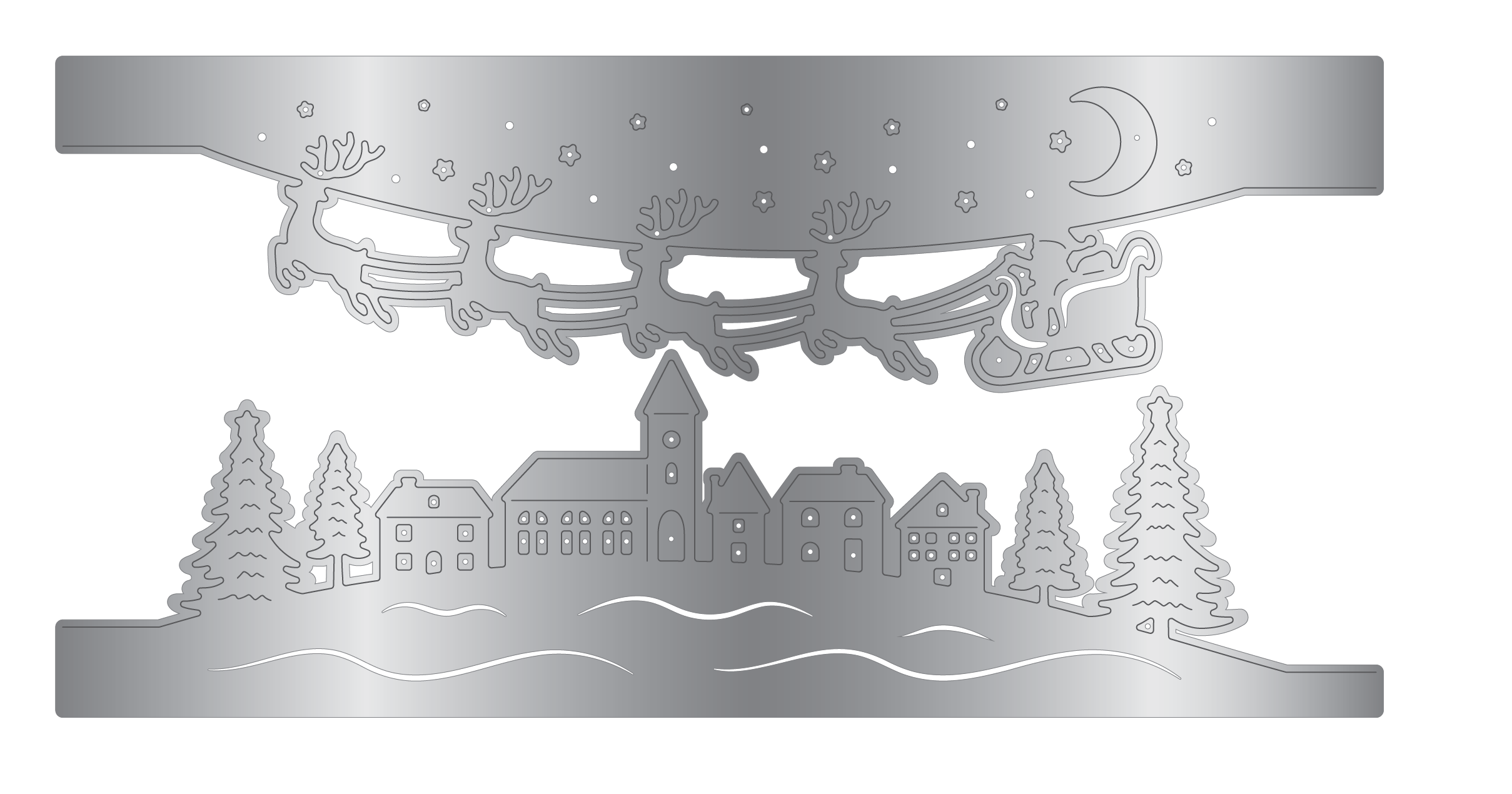 Crafter's Companion - Christmas Top & Bottom Edge Collection Metal Die ...