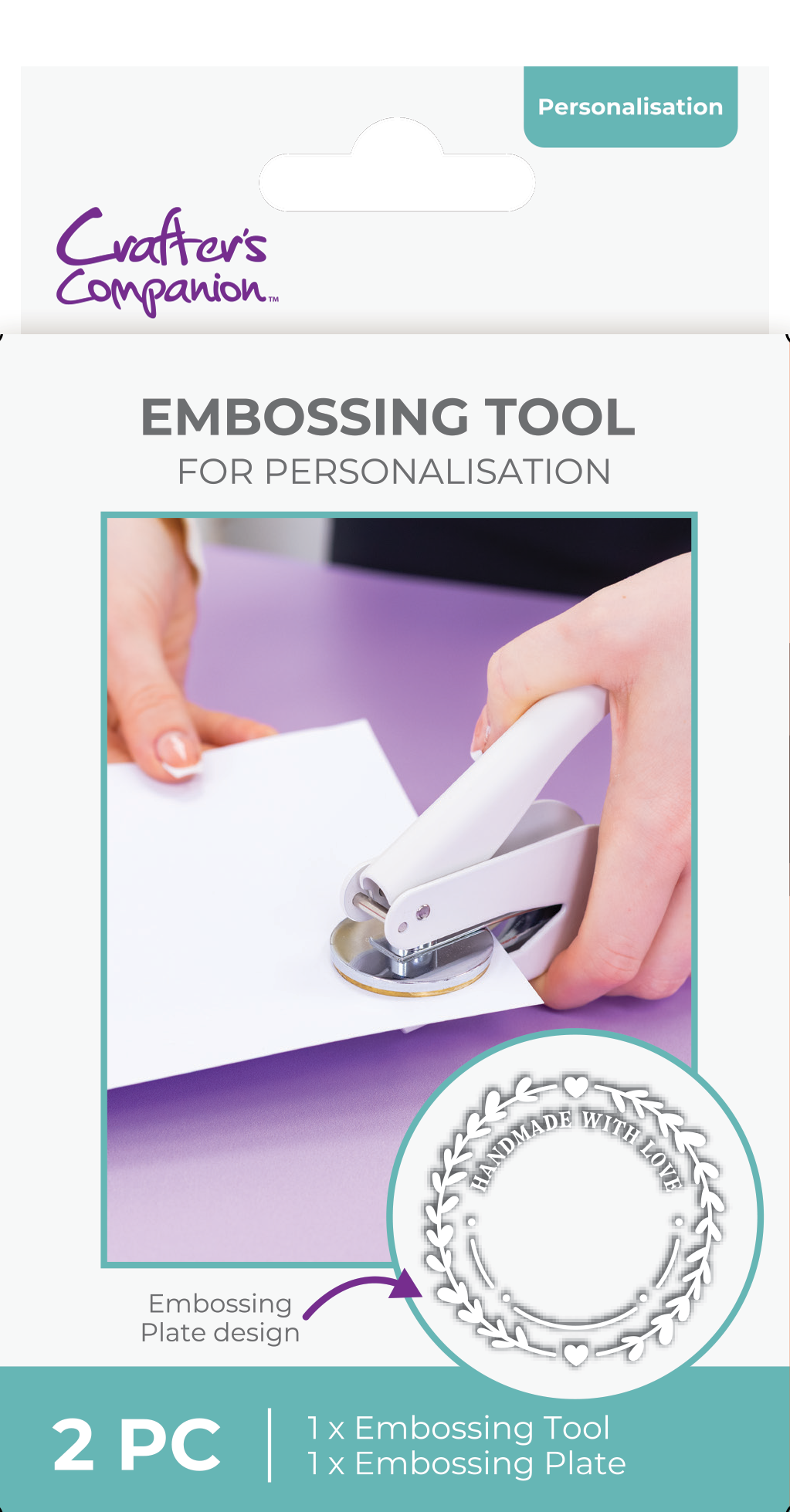 Crafter's Companion - Embossing Tool & Press Plate 2PC Set