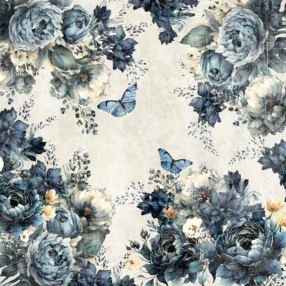 Nature's Garden - Midnight Floral Collection - 12" x 12" Paper Pad