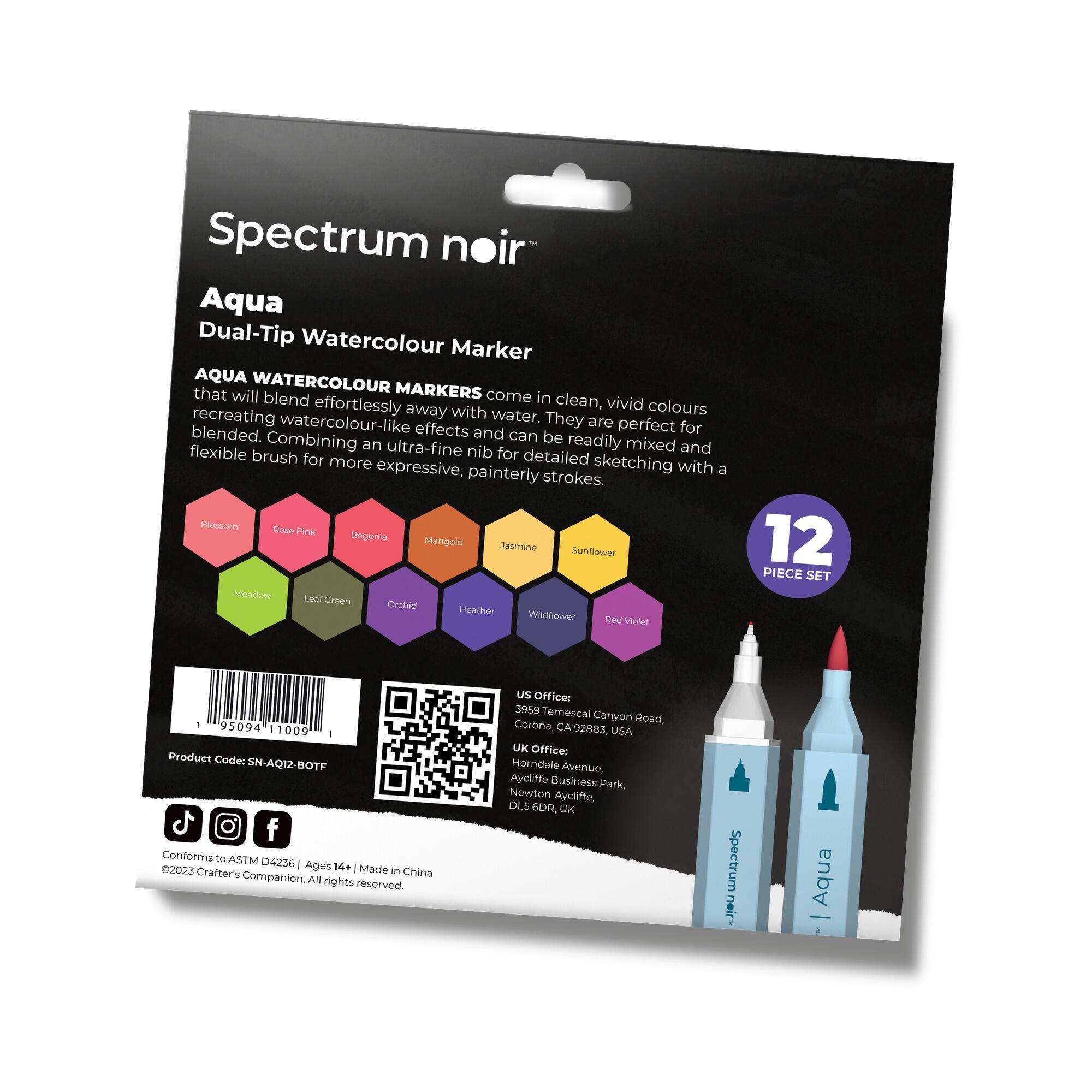 Spectrum Noir - Aqua Dual Tip Watercolour Markers - Botanic Floral by ...