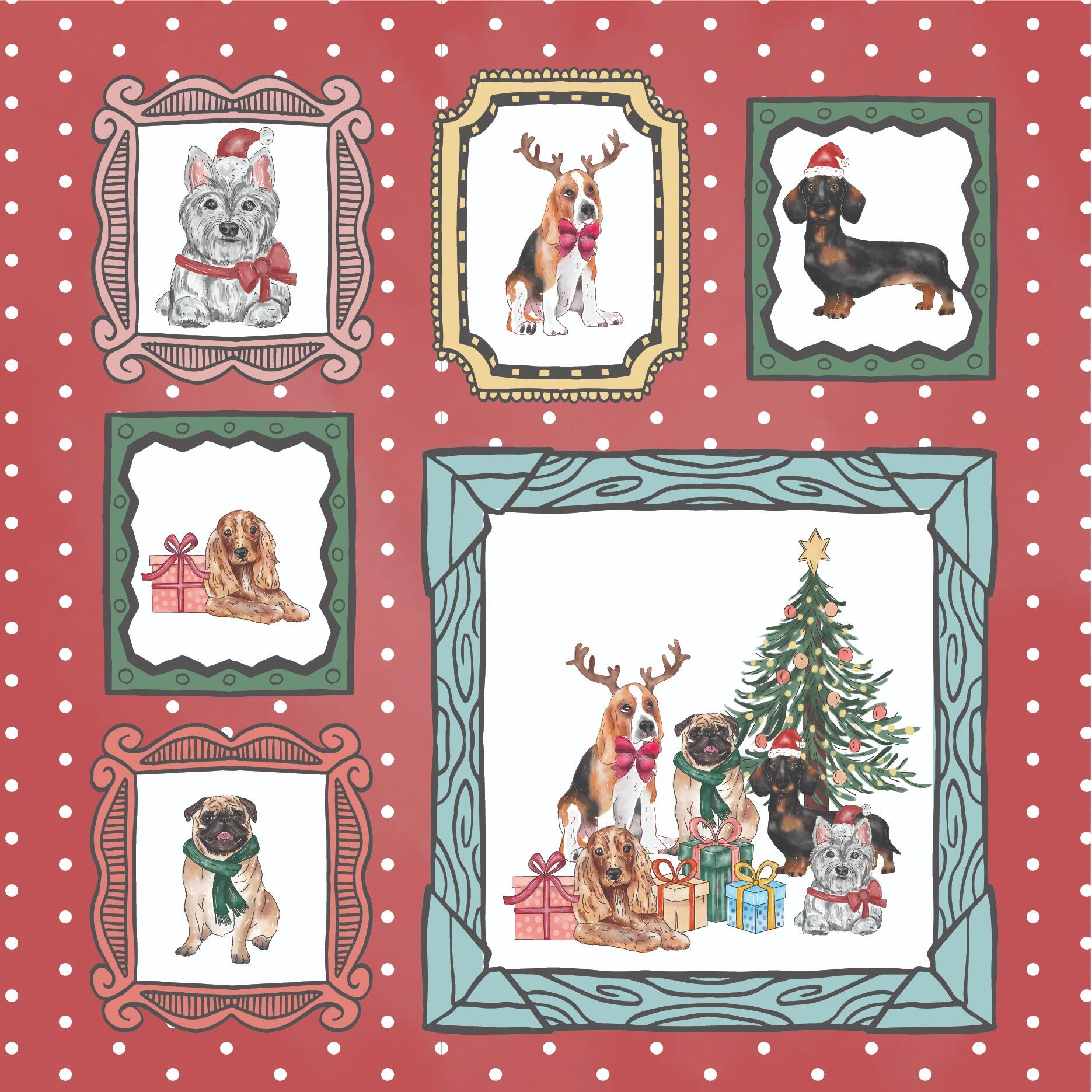 Crafter's Companion - Santa Paws Collection - 6" x 6" Paper Pad