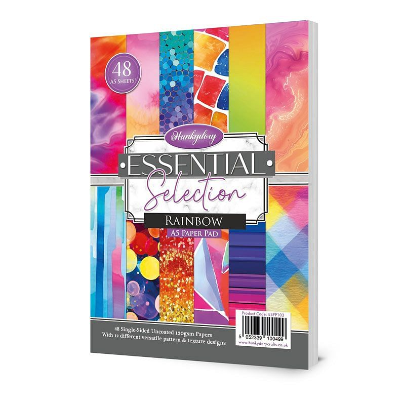 Hunkydory - Essential Selection Paper Pad - Rainbow
