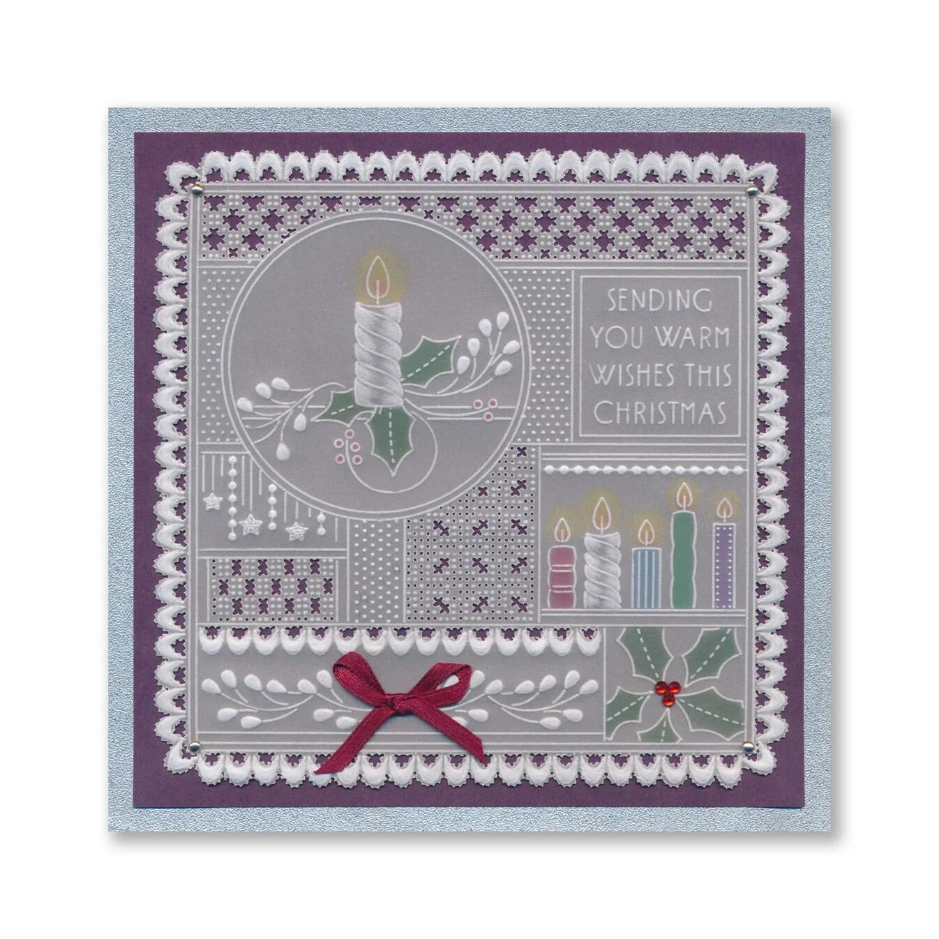 Clarity Stamps - King Charles Lace Duet A5 Square Groovi Piercing Grid ...