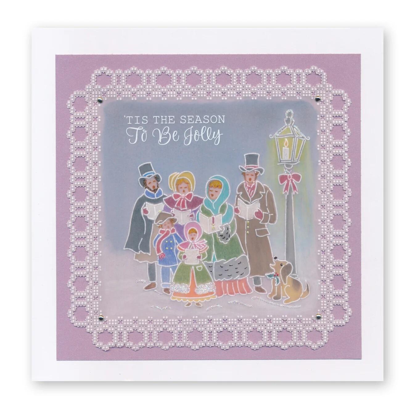 Clarity Stamps - King Charles Lace Duet A5 Square Groovi Piercing Grid ...