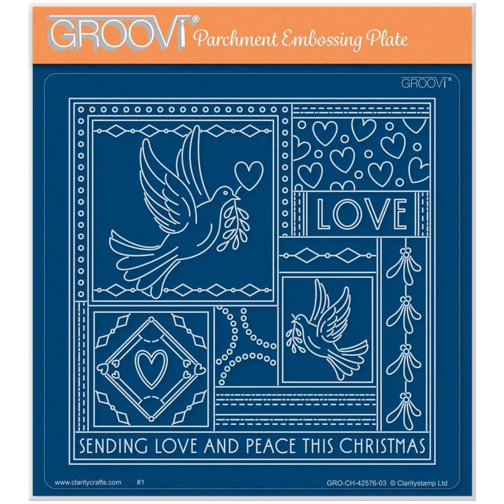 Clarity Stamps - King Charles Lace Duet A5 Square Groovi Piercing Grid ...