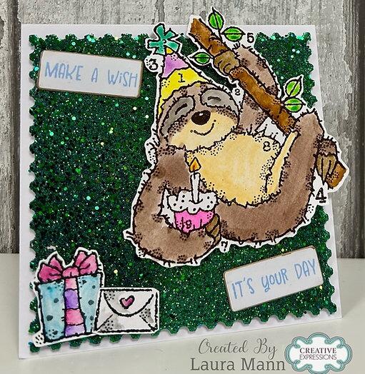 Woodware - A6 Clear Stamp Set by Françoise Read - Party Animal