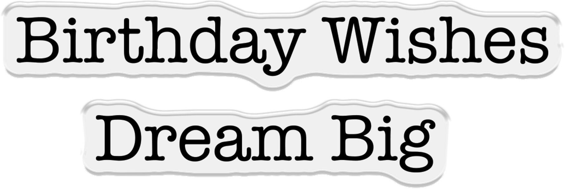 Split Space Collection - Stamp & Die - Dream Big by Crafter's Companion