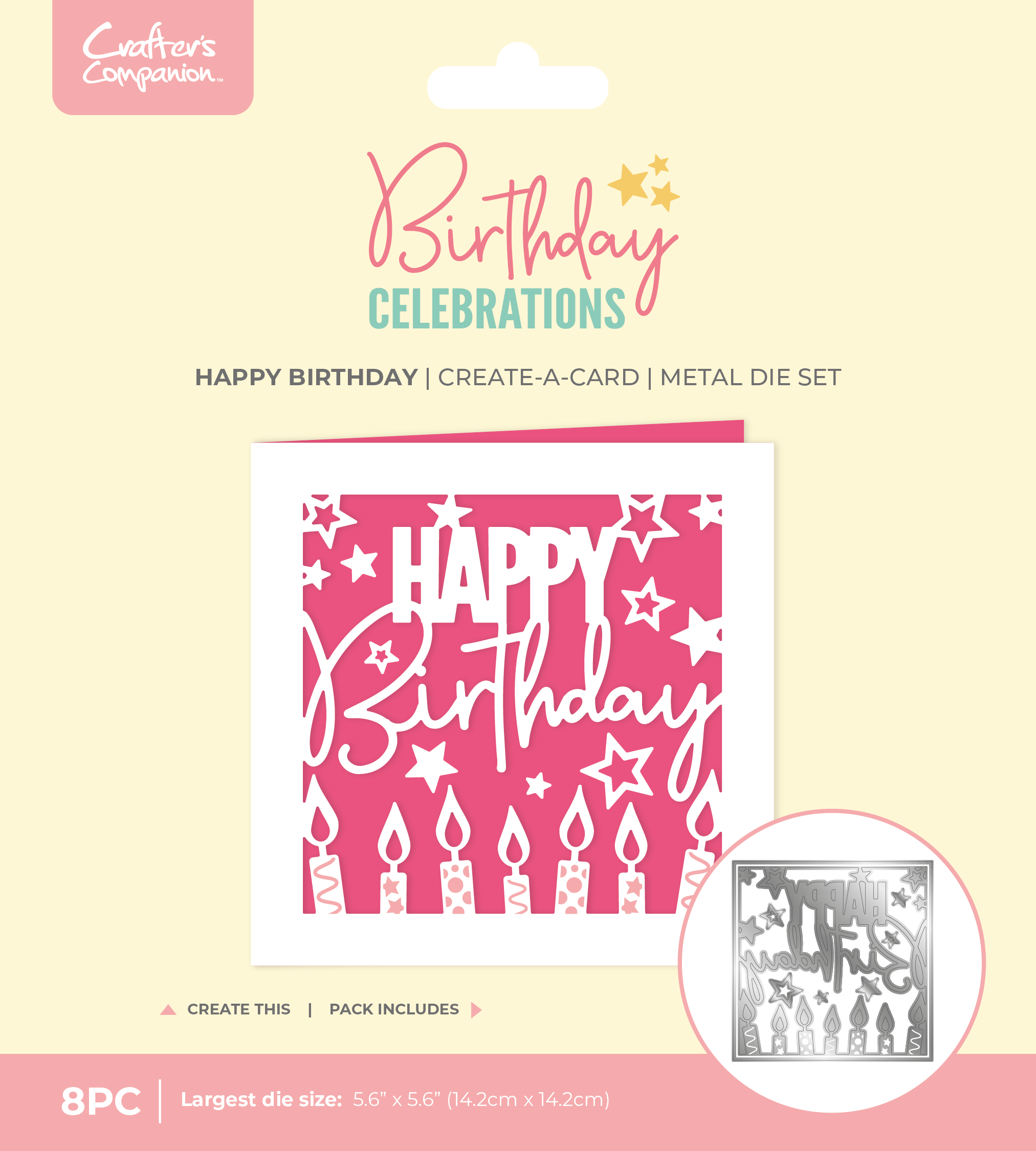 Crafter’s Companion - Birthday Celebrations Collection Metal Die Create ...
