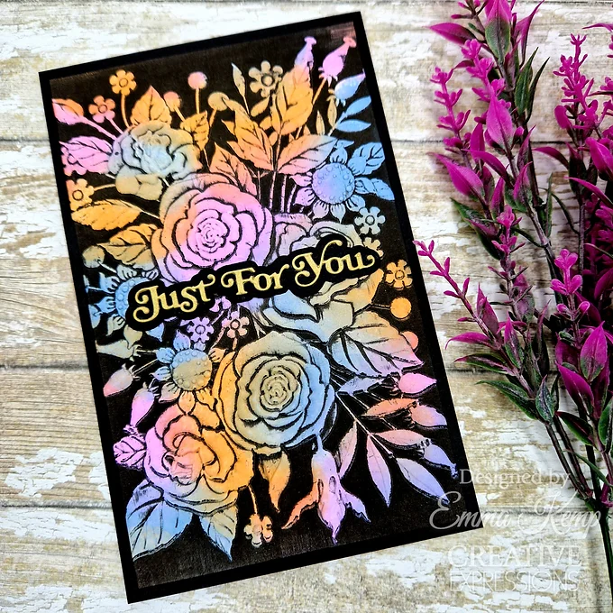 Creative Expressions 5 in x 7 in 3D Embossing Folder - Rose Garden EF3d-074