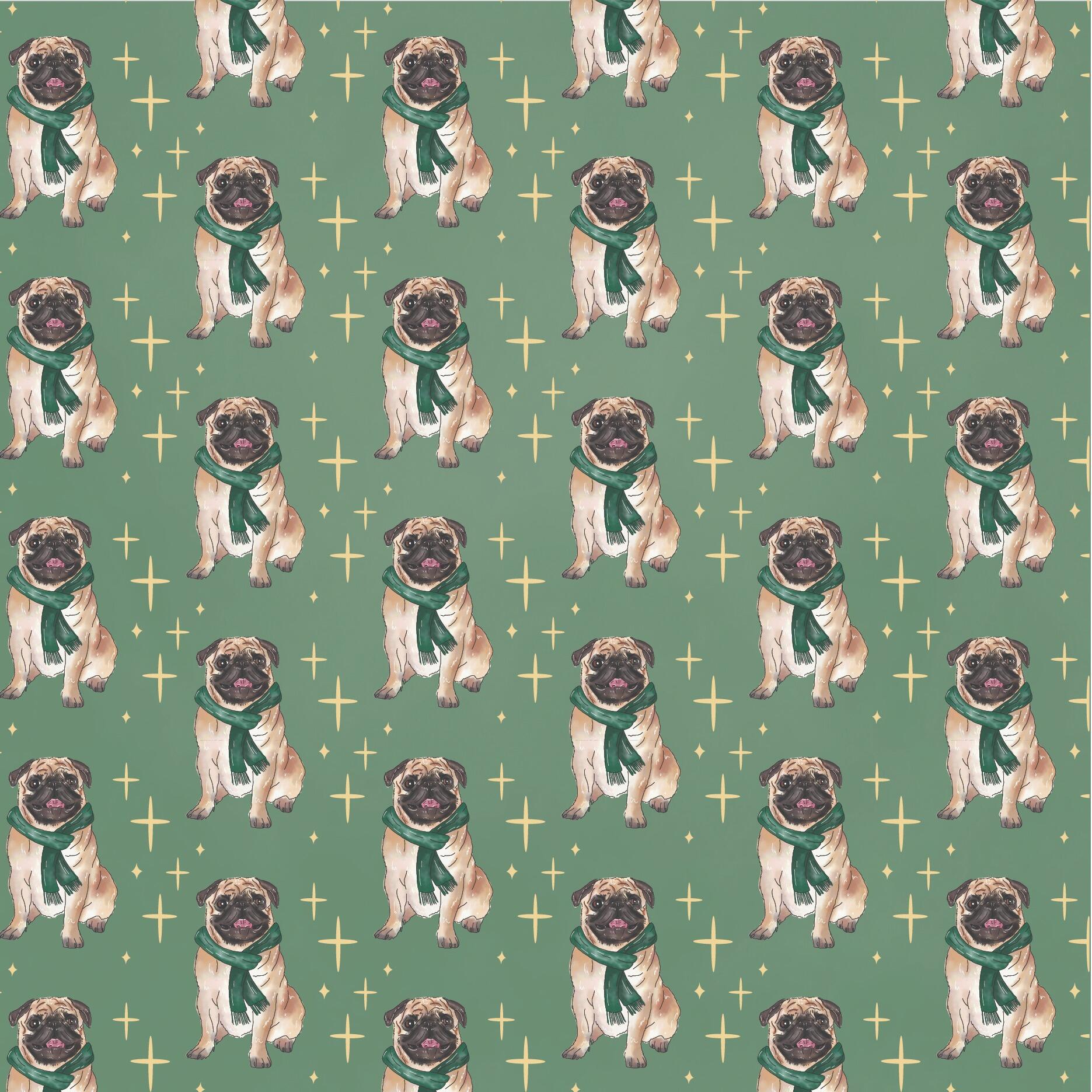 Crafter's Companion - Santa Paws Collection - 6" x 6" Paper Pad