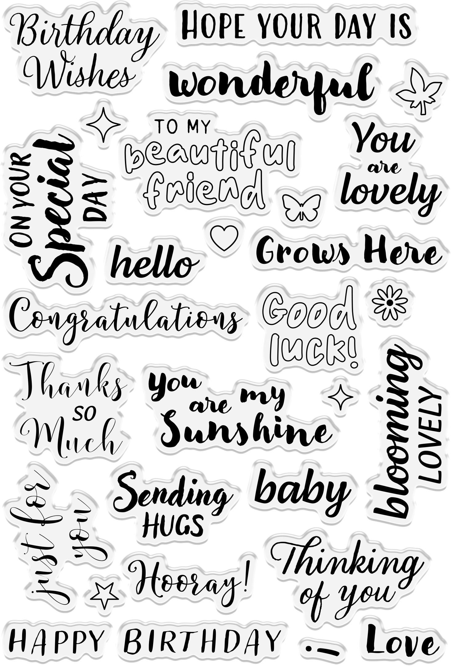 Crafter’s Companion - Stamp & Die Set - Floral & Flutter Set