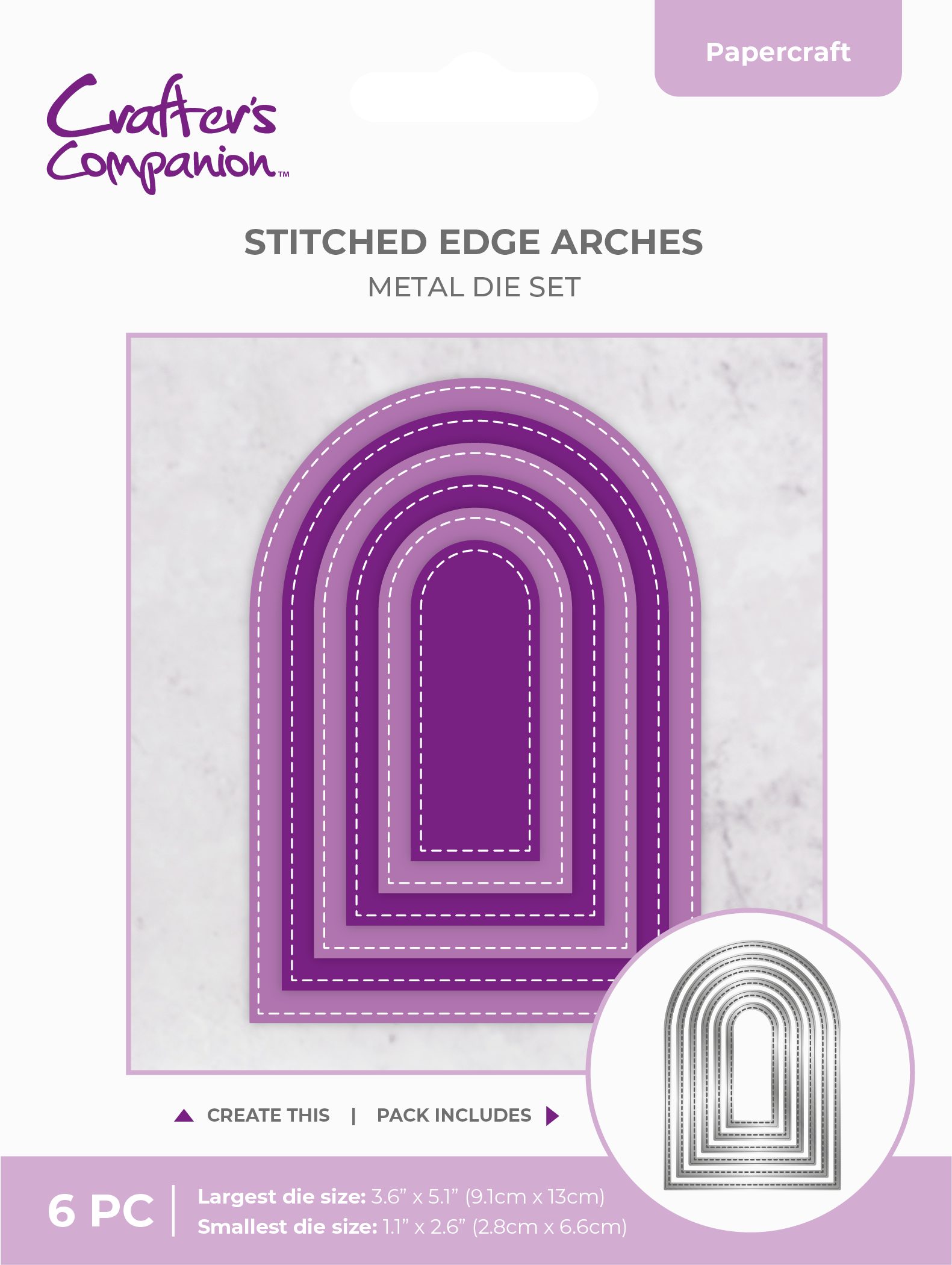 Crafter’s Companion - Stitched Nesting Collection Metal Die - Stitched ...
