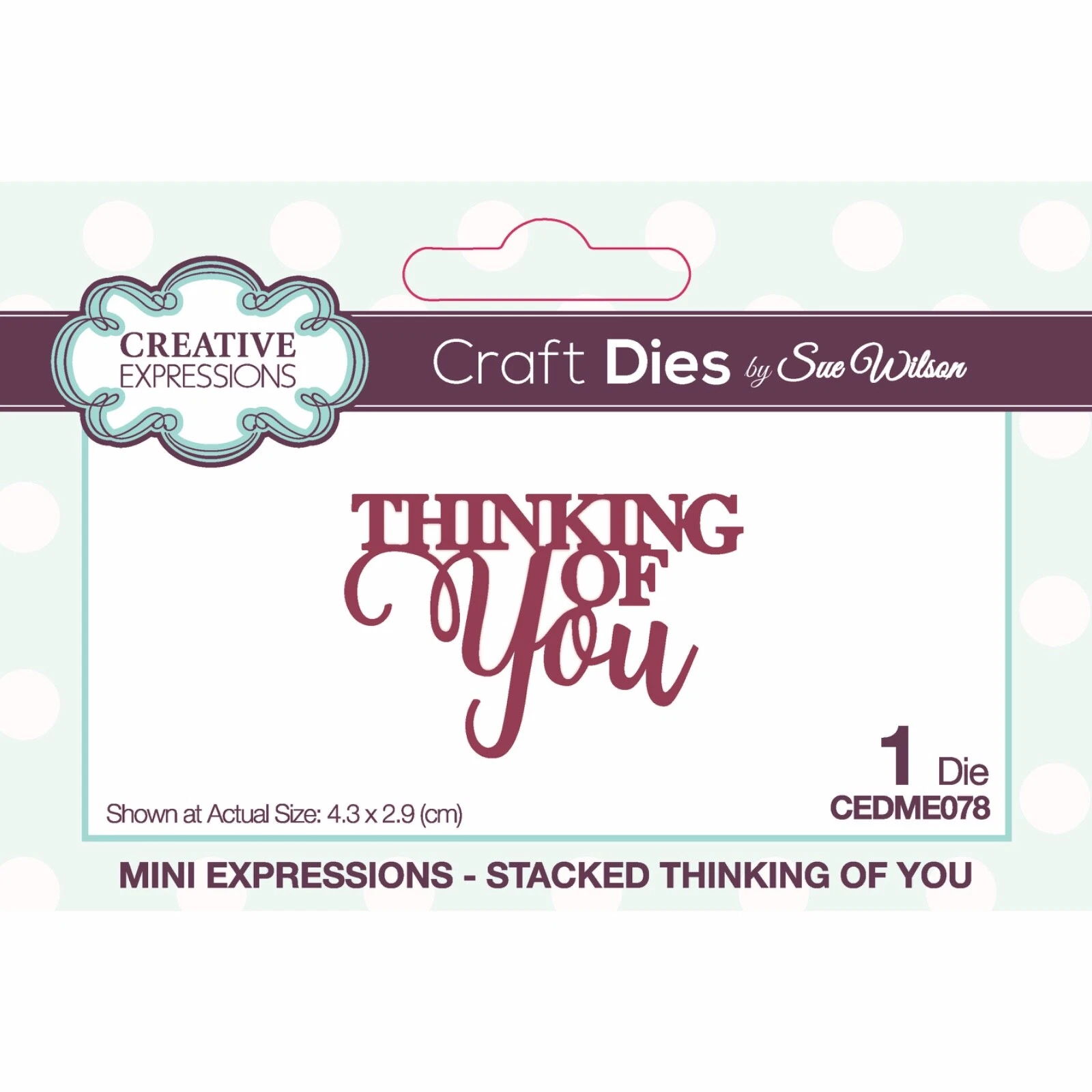 Creative Expressions - Mini Expressions Collection Stacked Thinking of ...