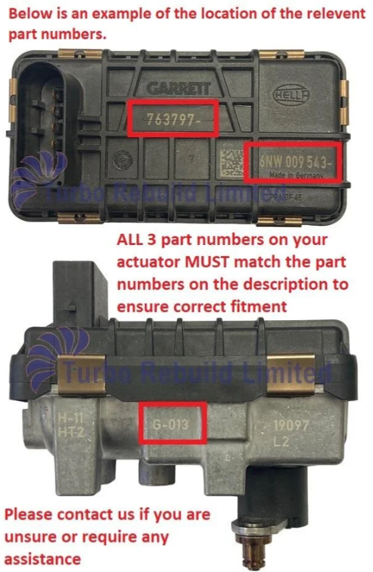G125 712120 6NW008412 Turbocharger Electronic REA Actuator GTB1752VK ...