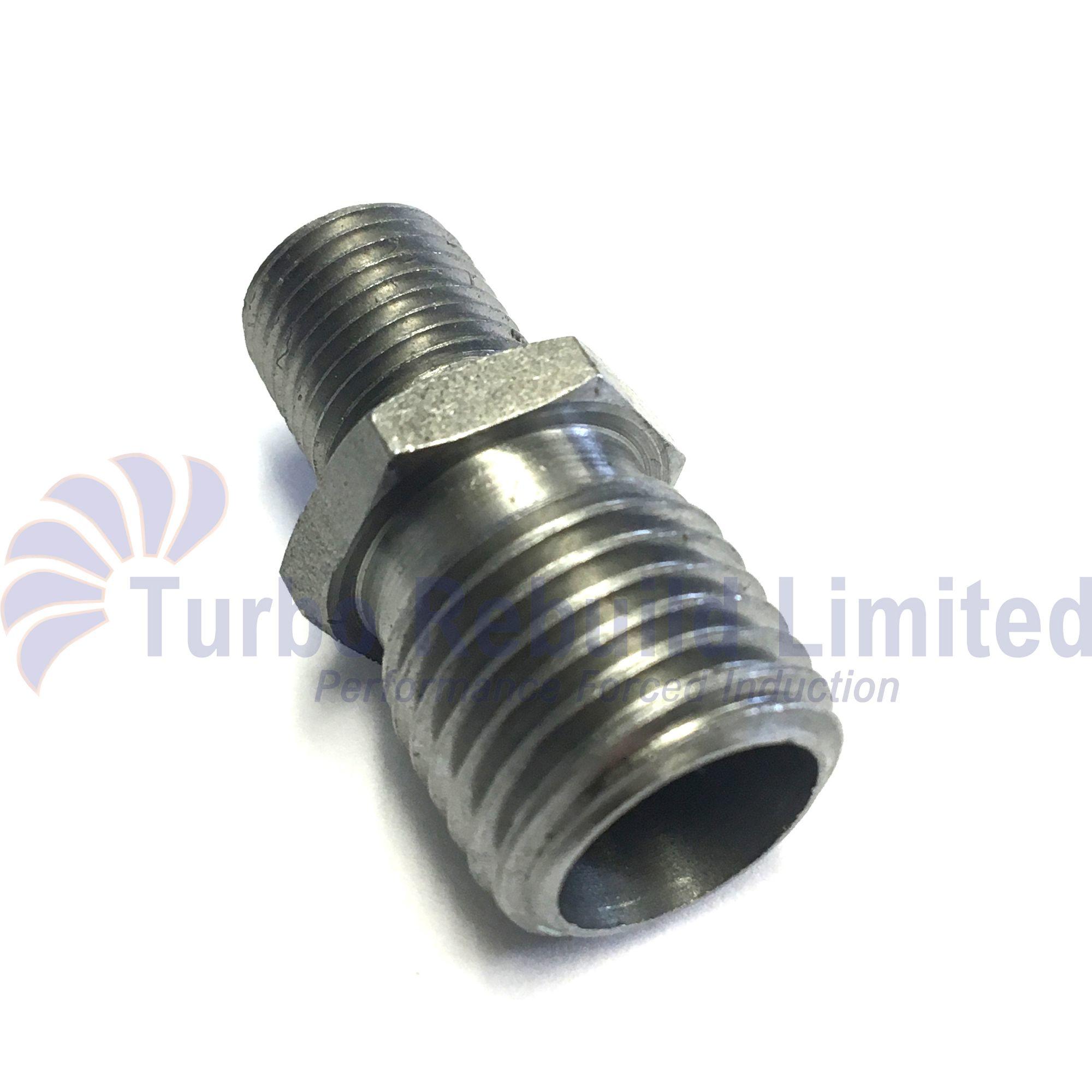 Oil In Feed Union Adaptor BorgWarner KP39 BV39 M10 x 1.0mm / M14 x 1 ...