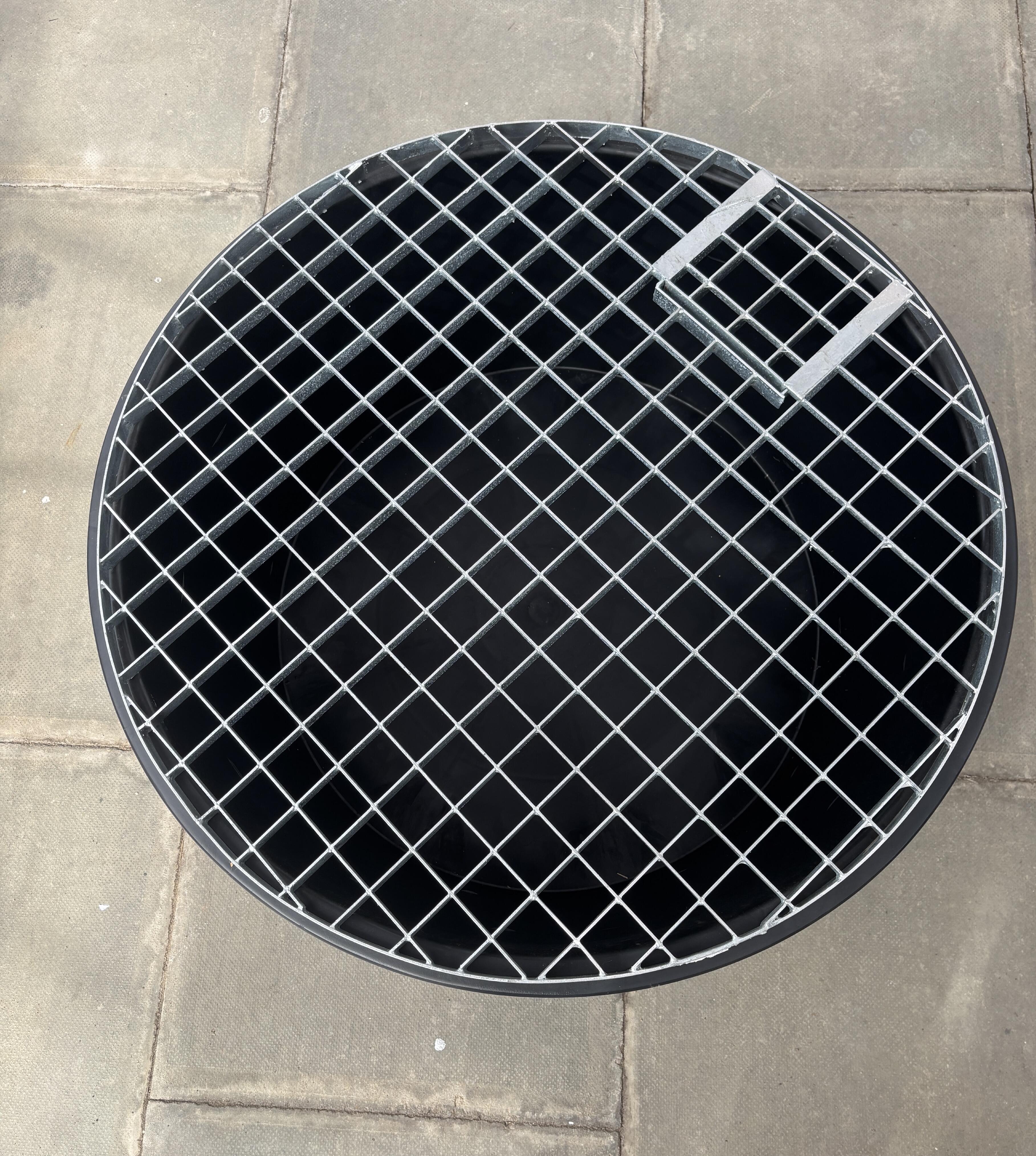 96cm x 43cm Round Water Feature Reservoir including a strong Galvanised ...