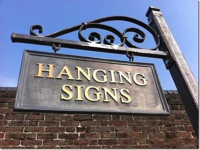 Hanging Lead Signs