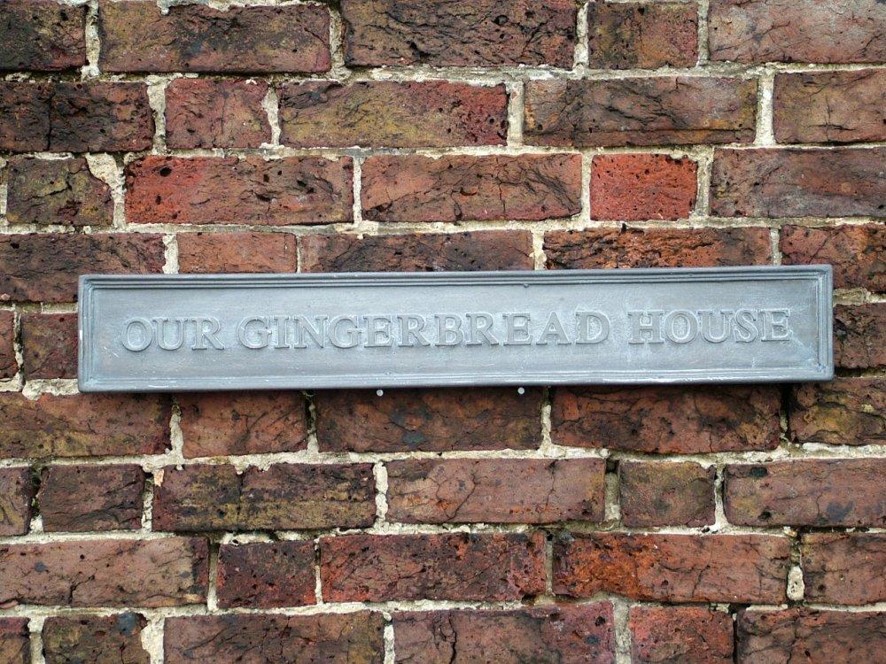 Lead House Sign Rectangular 70 x 12cm