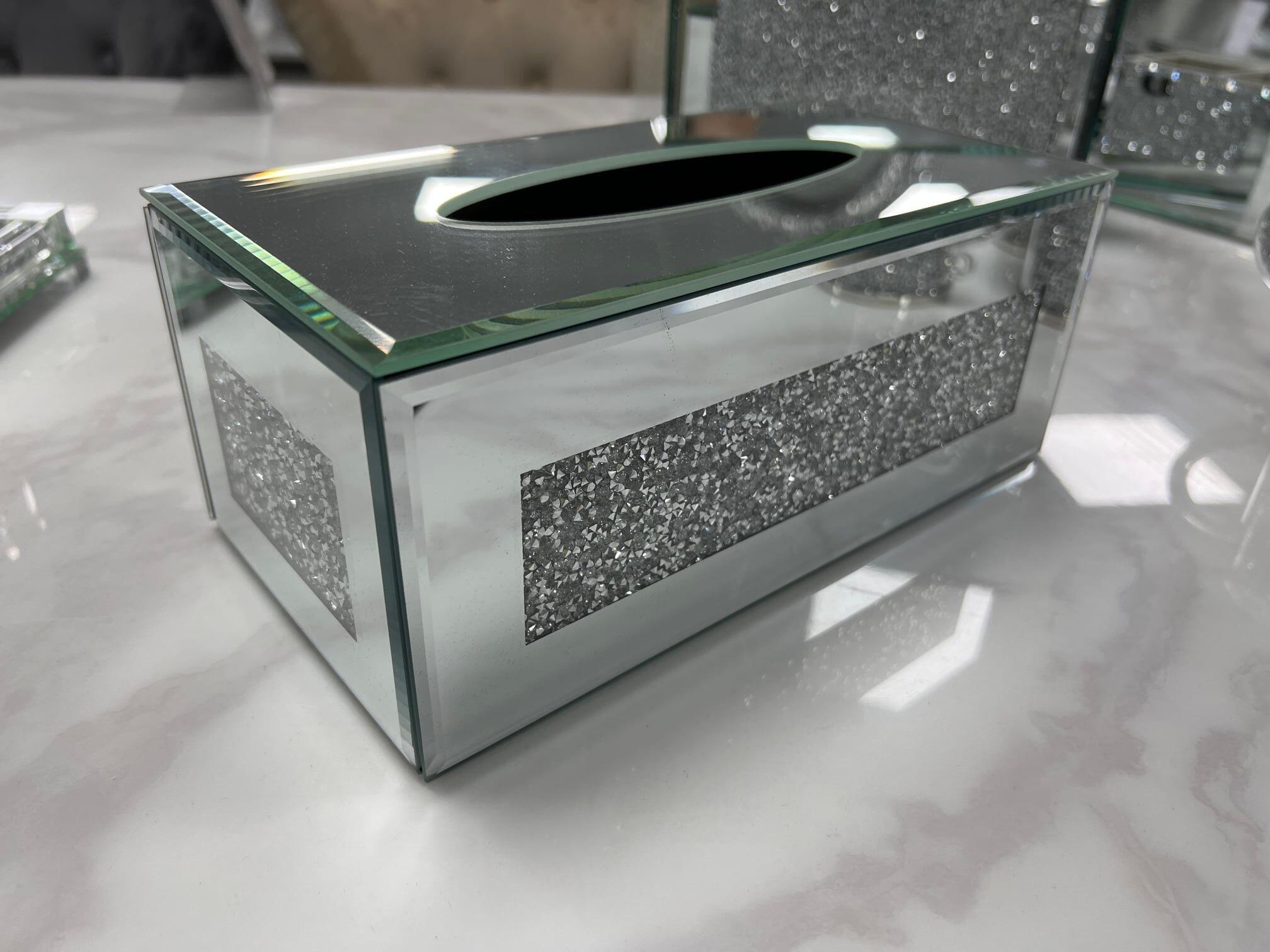 Crushed diamond Tissue box holder