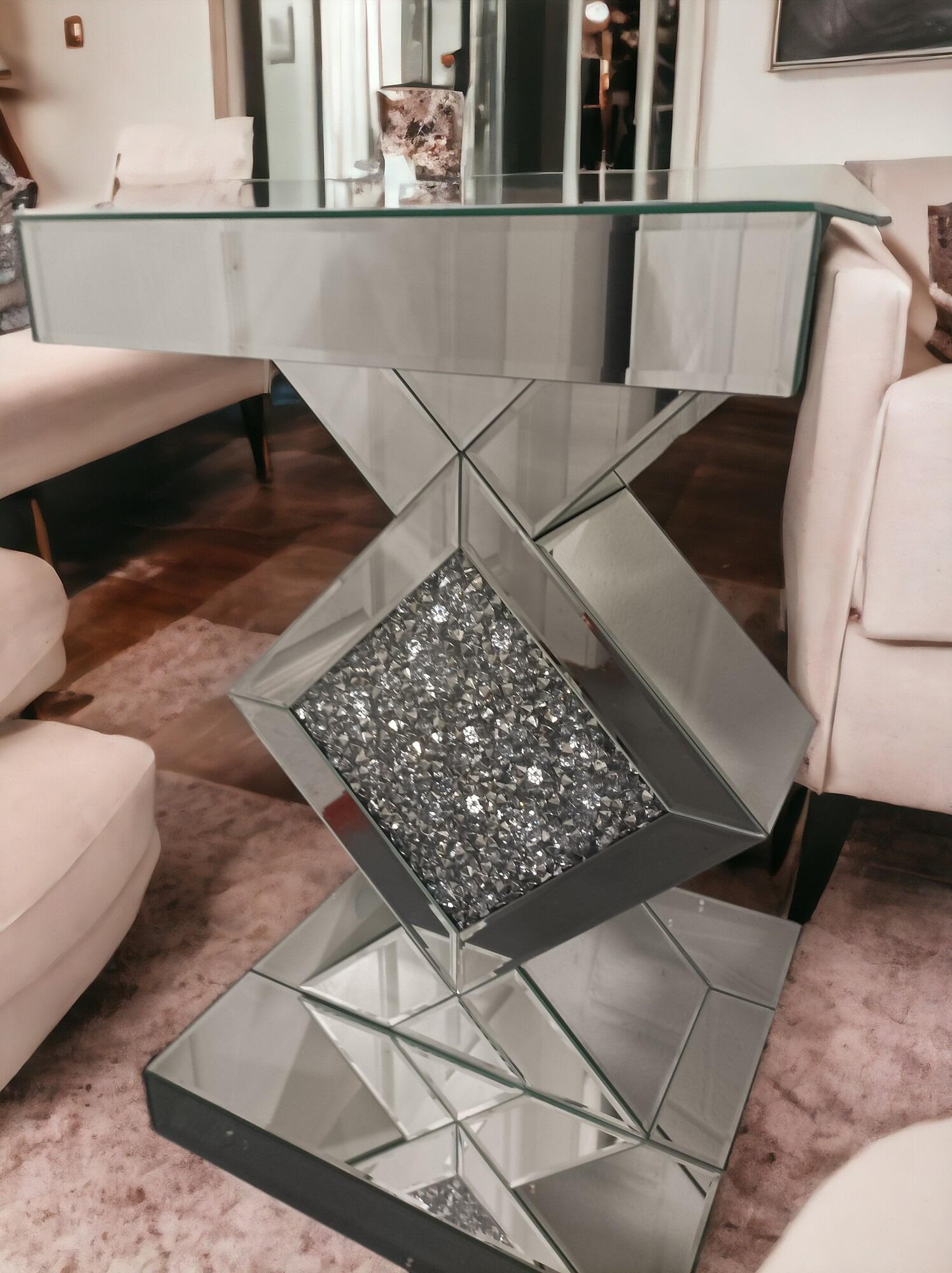 Roma Crushed diamond side table