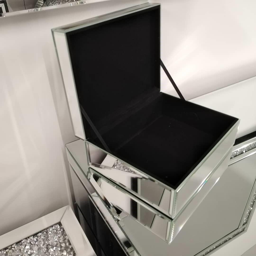 Roma crushed diamond jewellery box