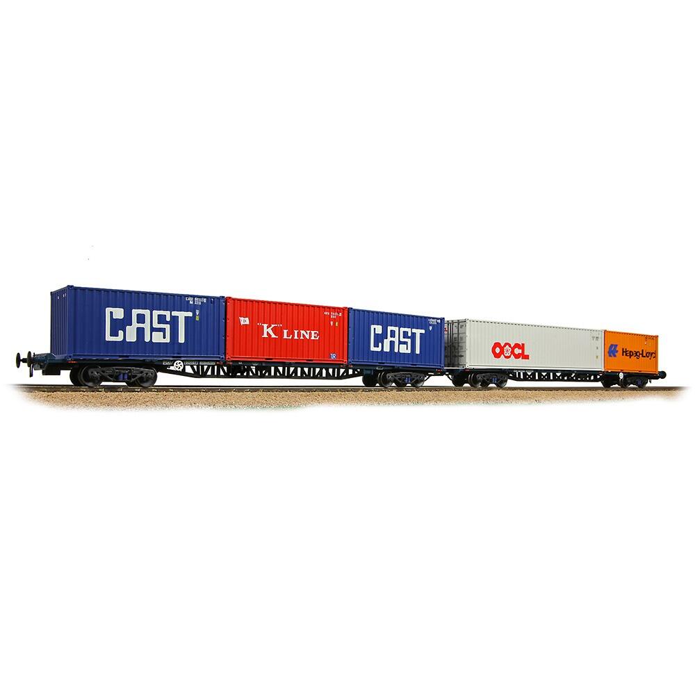 Bachmann 38-627A BR FGA Outer Flats 2-Pack BR Blue (TOPS), 5 x 20/40ft ...
