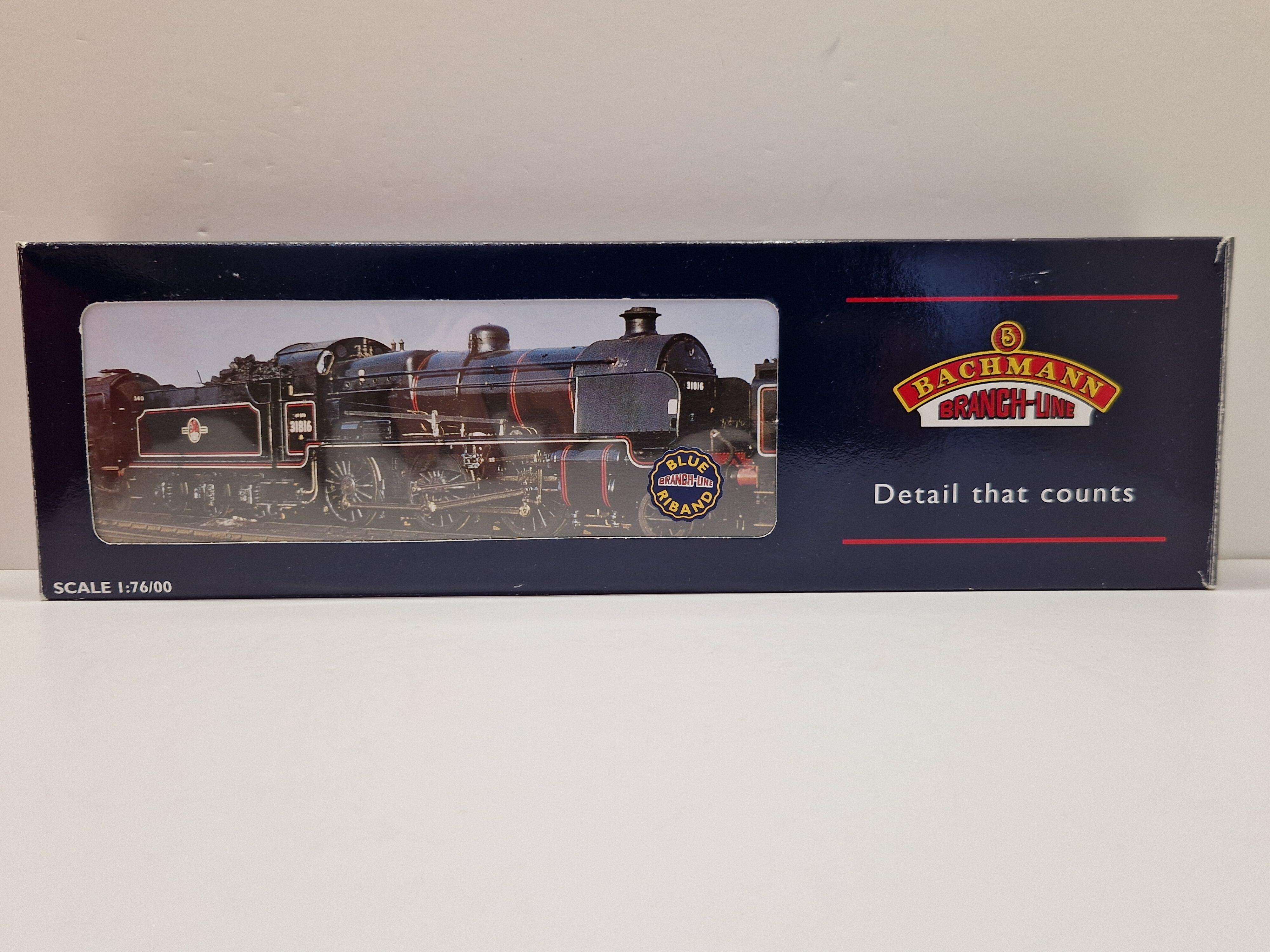A pre-owned Bachmann 32-151 N Class 31860 BR Black Early Emblem