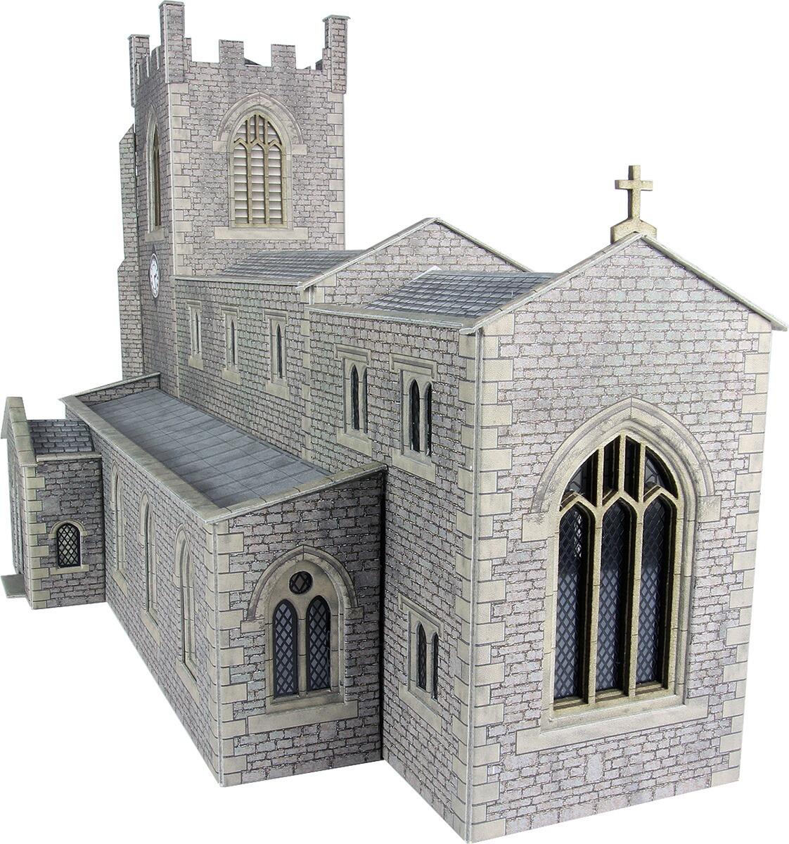 Metcalfe PO226 00/H0 Scale Stone Village Church with Lychgate