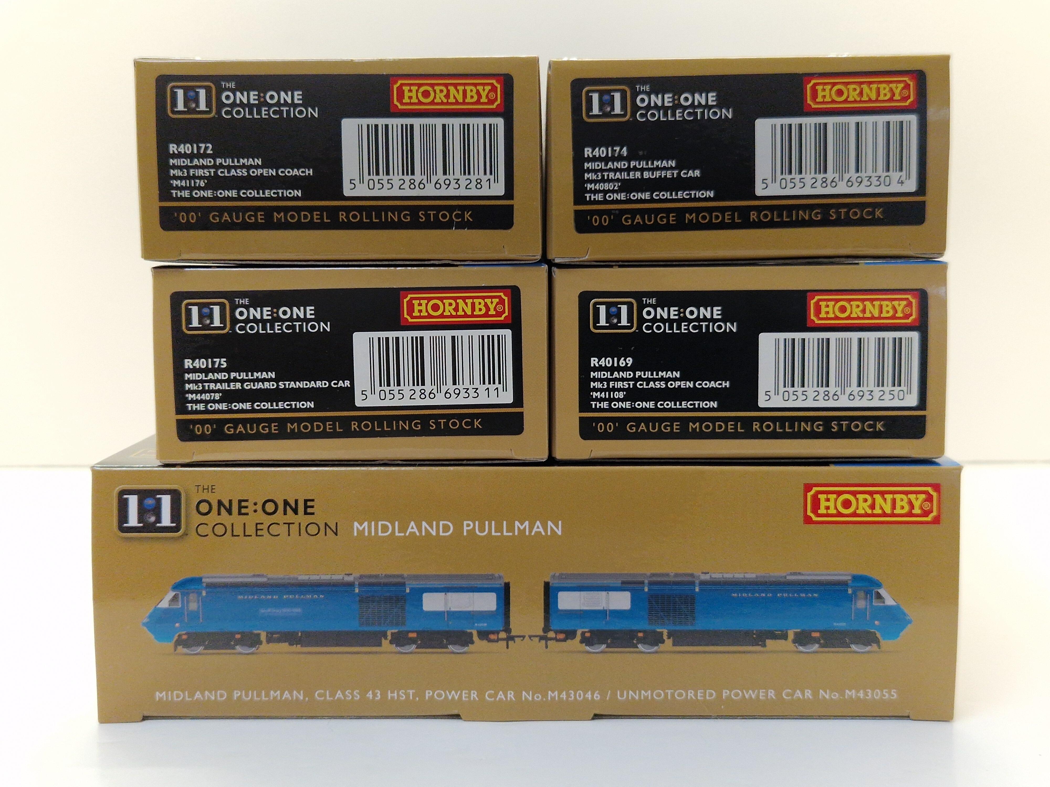 Hornby R30421 Class 43 HST Midland Pullman Power Cars and 4 Mk3 Coaches