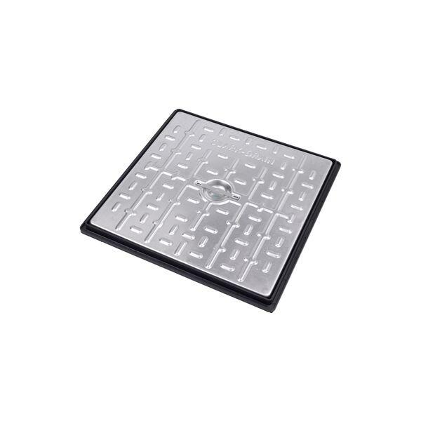 450 x 450 17 Tonne Gpw Steel Cover/Poly Frame | BP Plastics