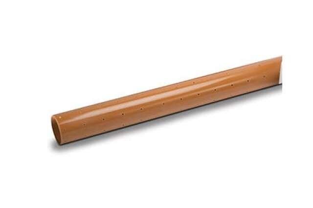 110mm Plain Ended Perforated Pipe 6mtr