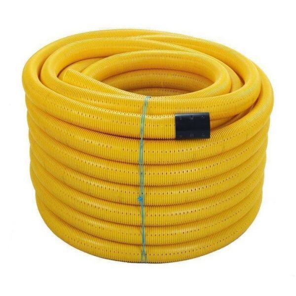 100mm x 100M Yellow Perforated Gas Ducting