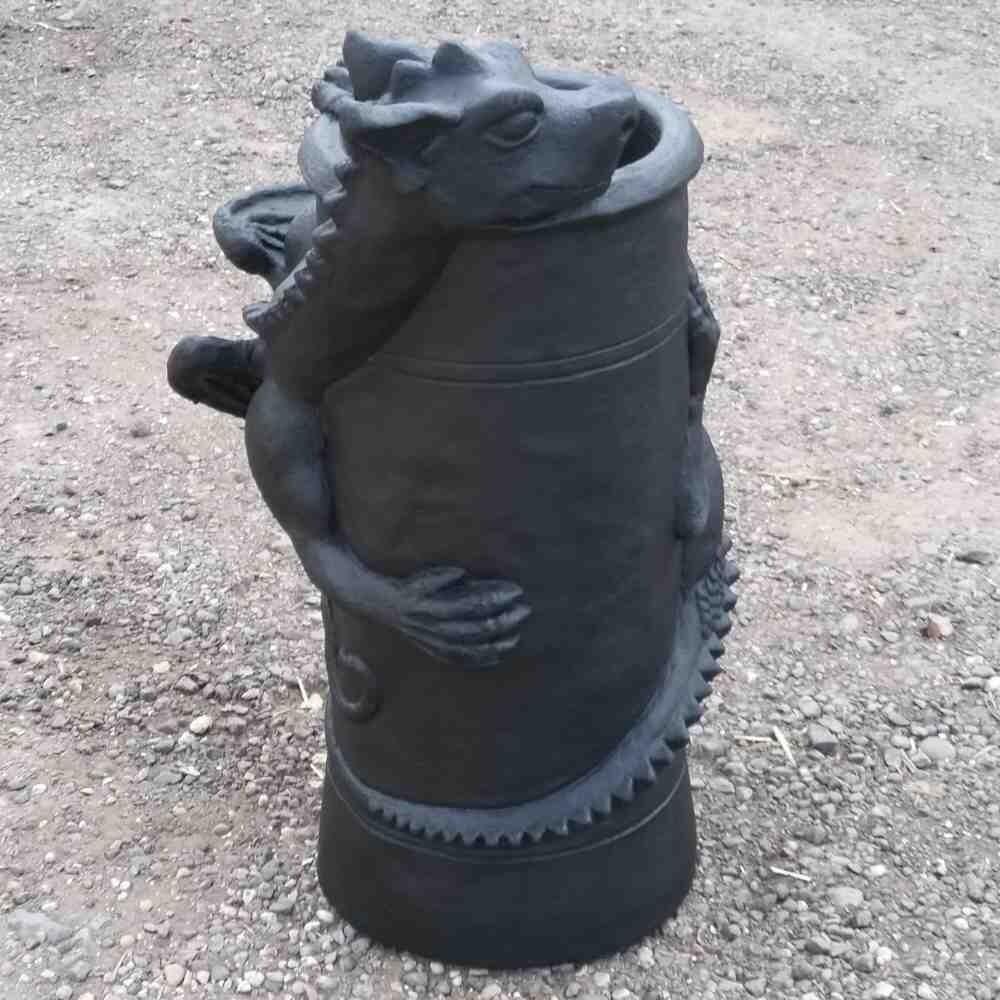 Chimney pot dragon anthracite