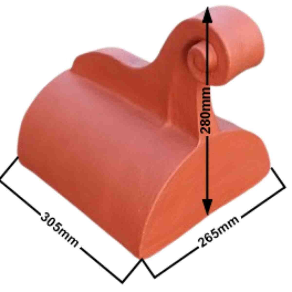 Swan neck half round ridge capped (IN STOCK)