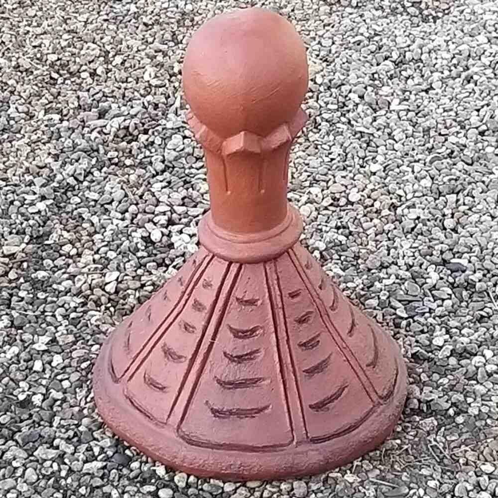 Round 8 leaf ball roof finial