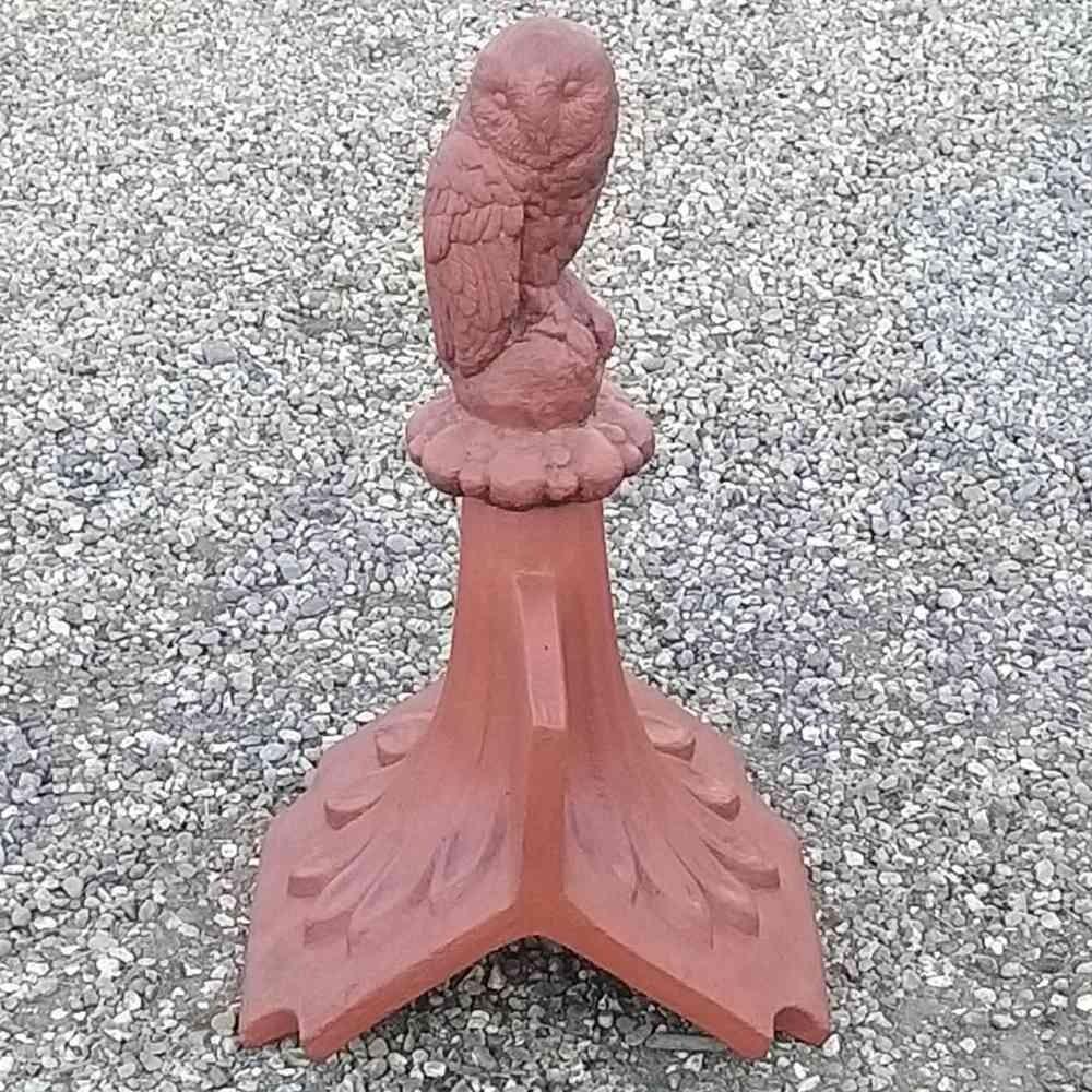 Column small owl finial