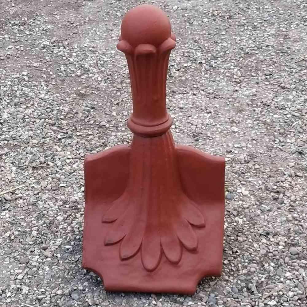 Column 6 leaf ball roof finial