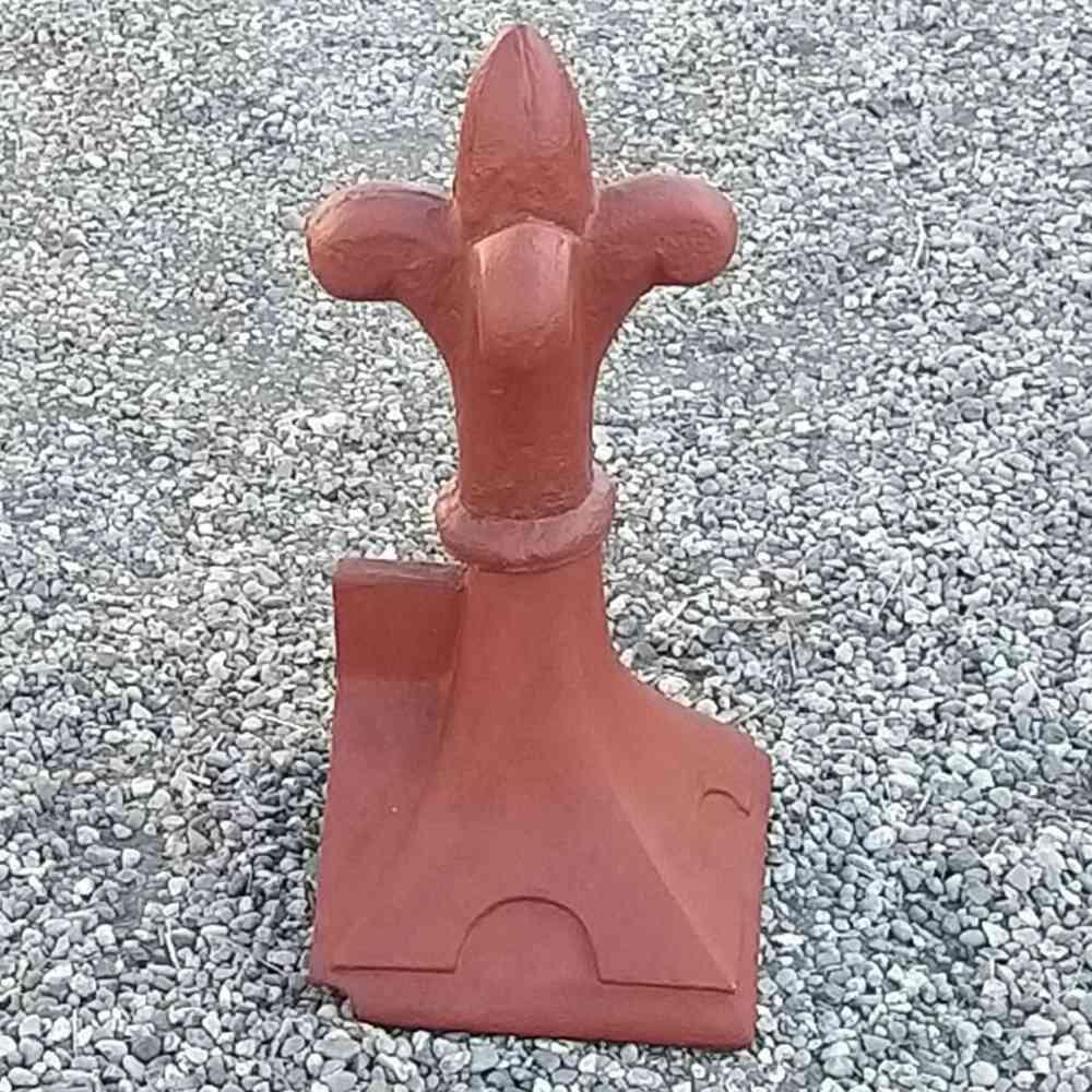 RD omega block end old fleur finial