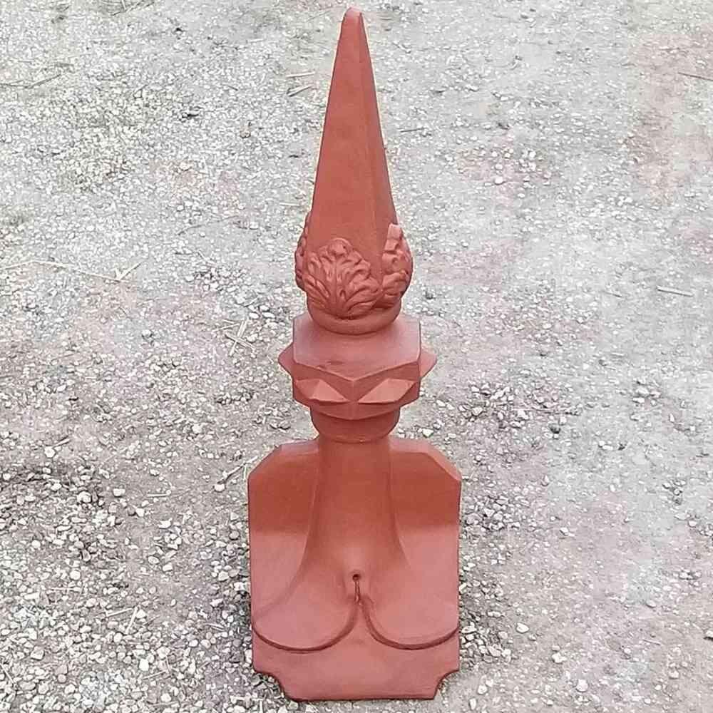 Gable end hex spire roof finial
