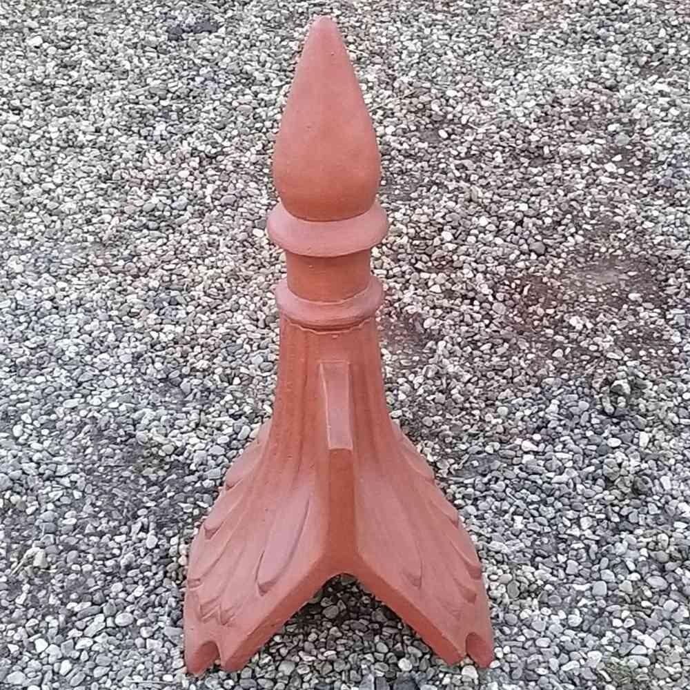 Column spike ridge finial