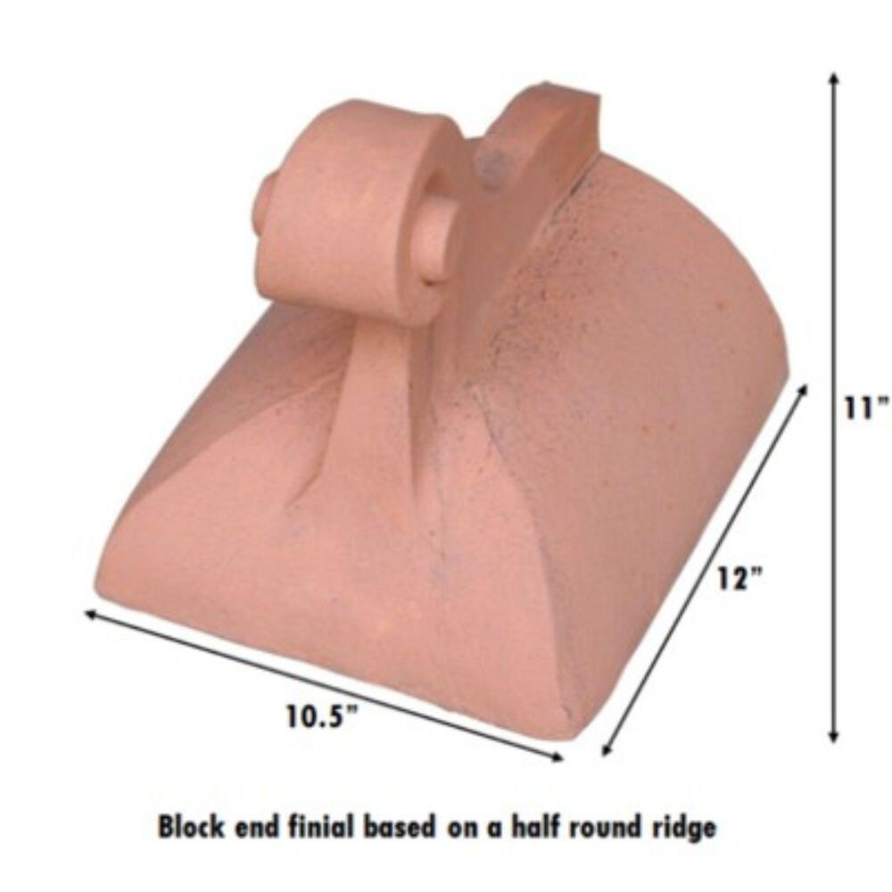 Swan neck half round block end (IN STOCK)