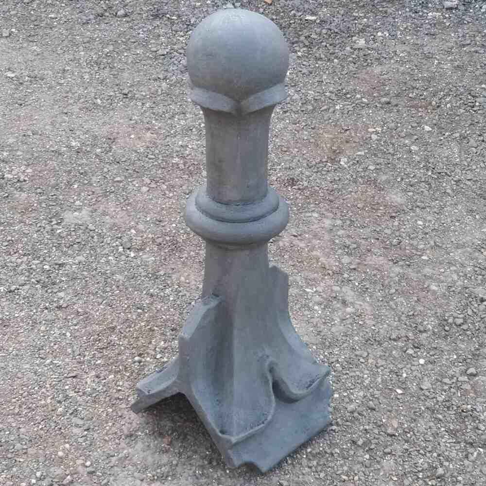 Tall ball roof finial slate grey (IN STOCK)