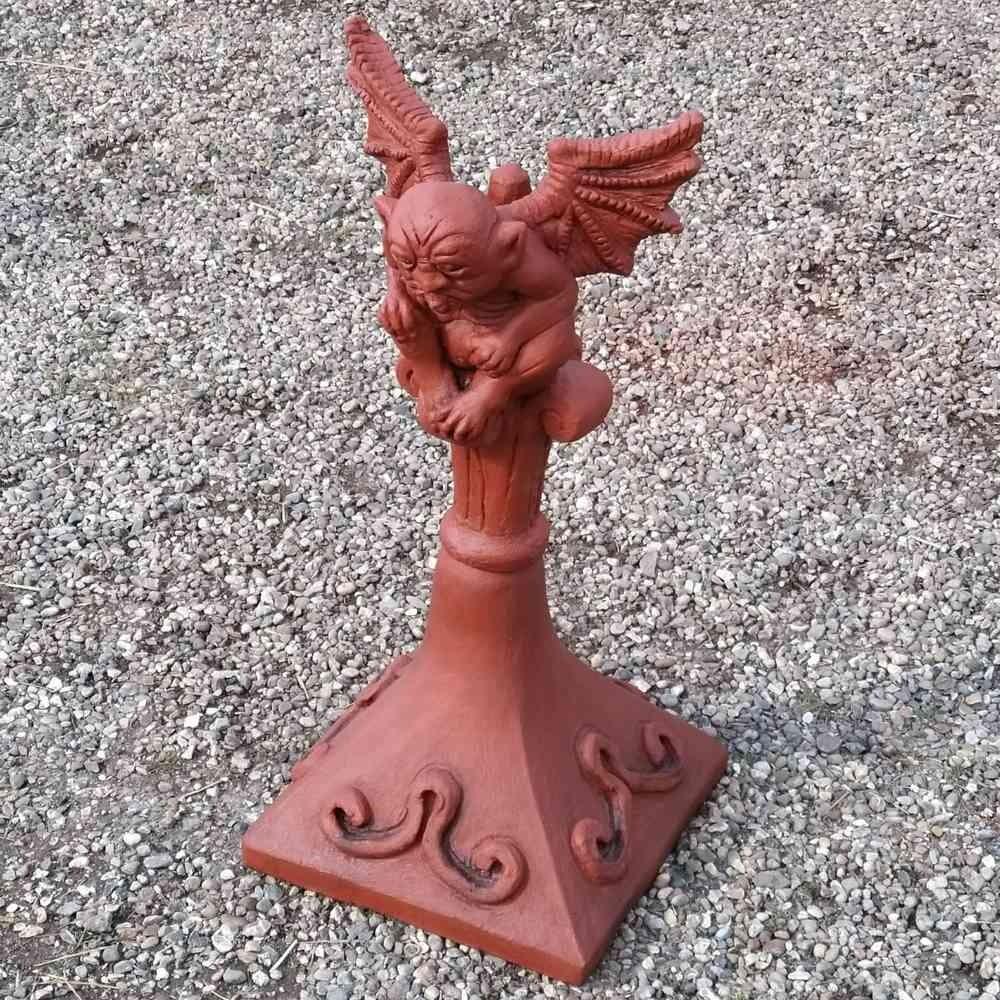 Gargoyle spire roof finial