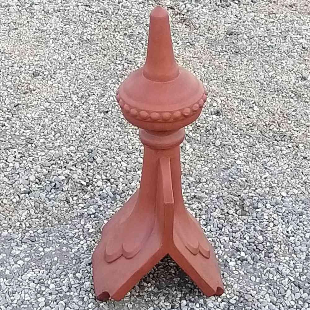 Gable end angled topper roof finial