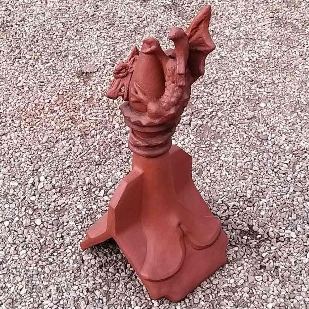 Gable end sabre dragon roof finial