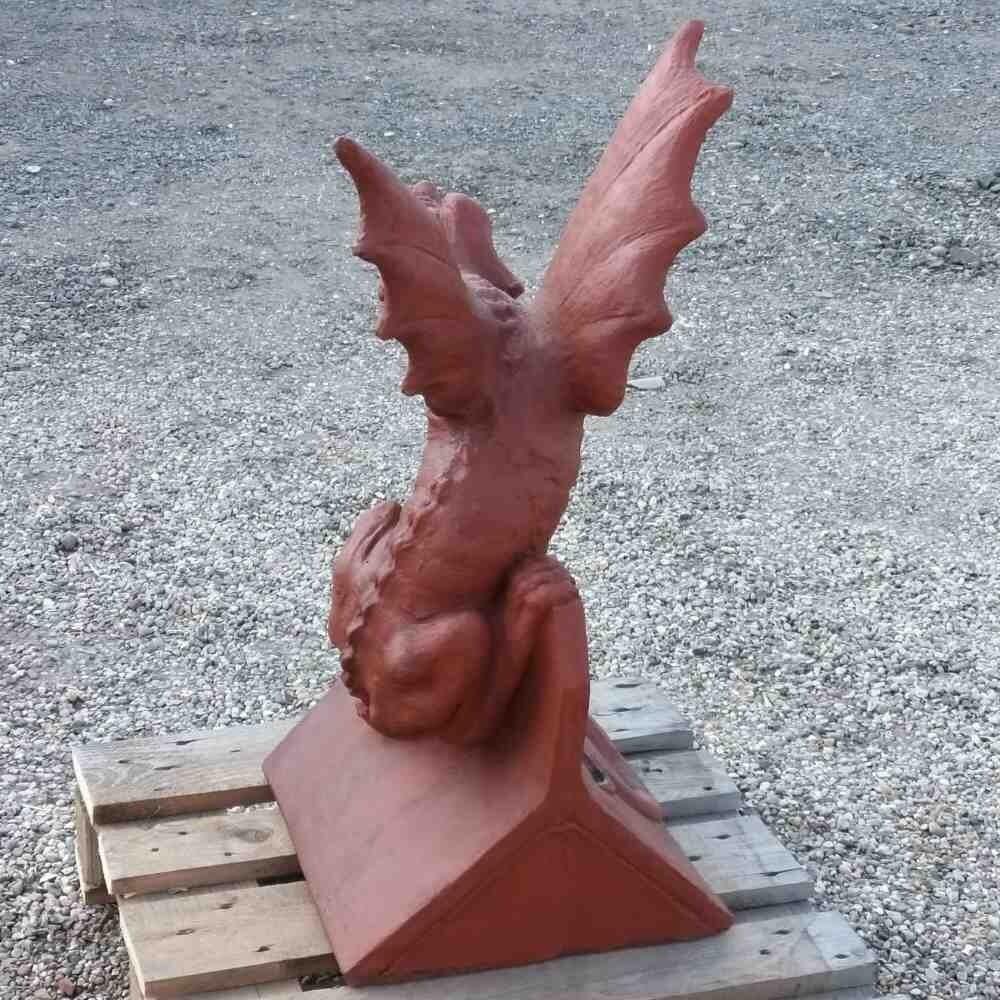 Roof wyvern gate pier