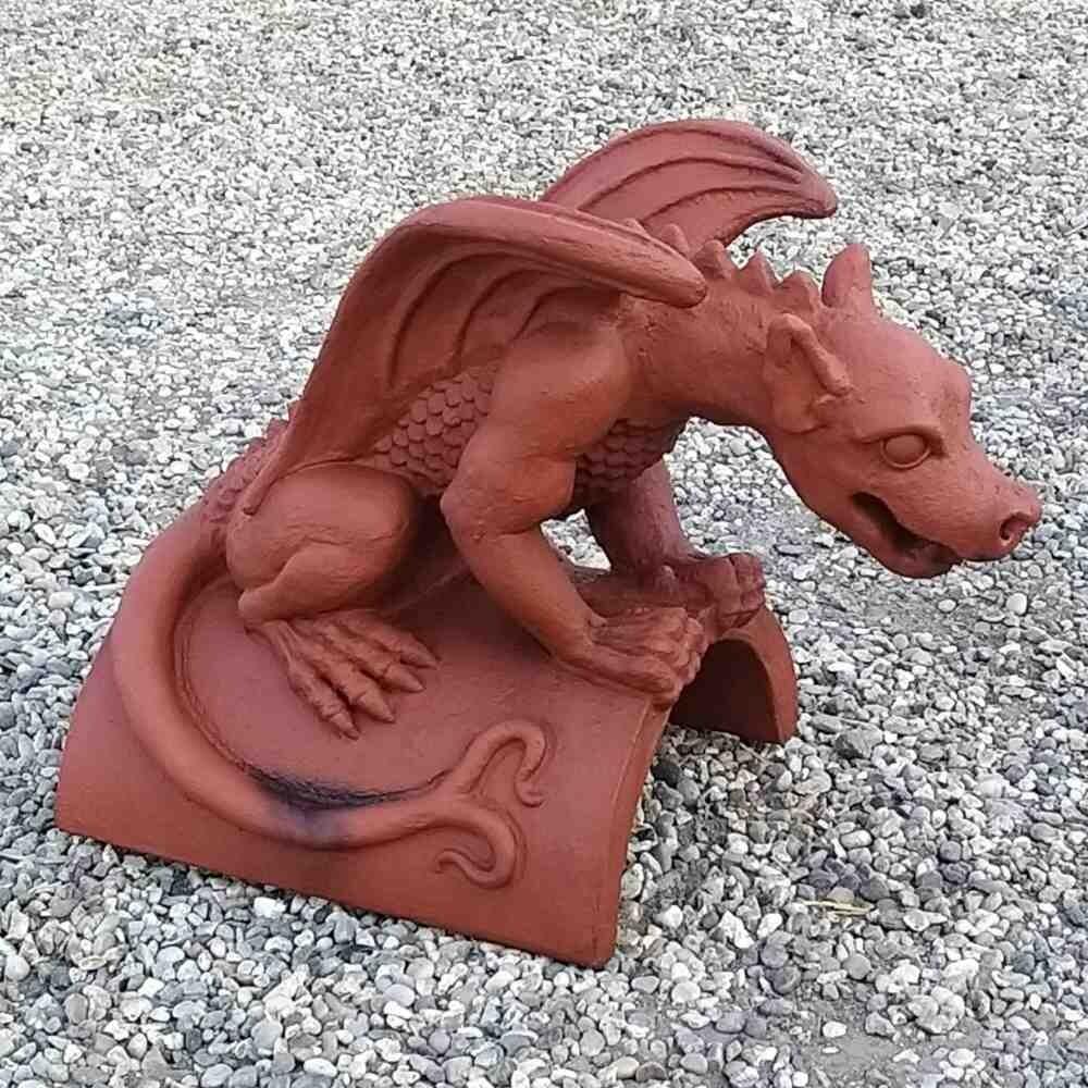 Dragon roof tile finial
