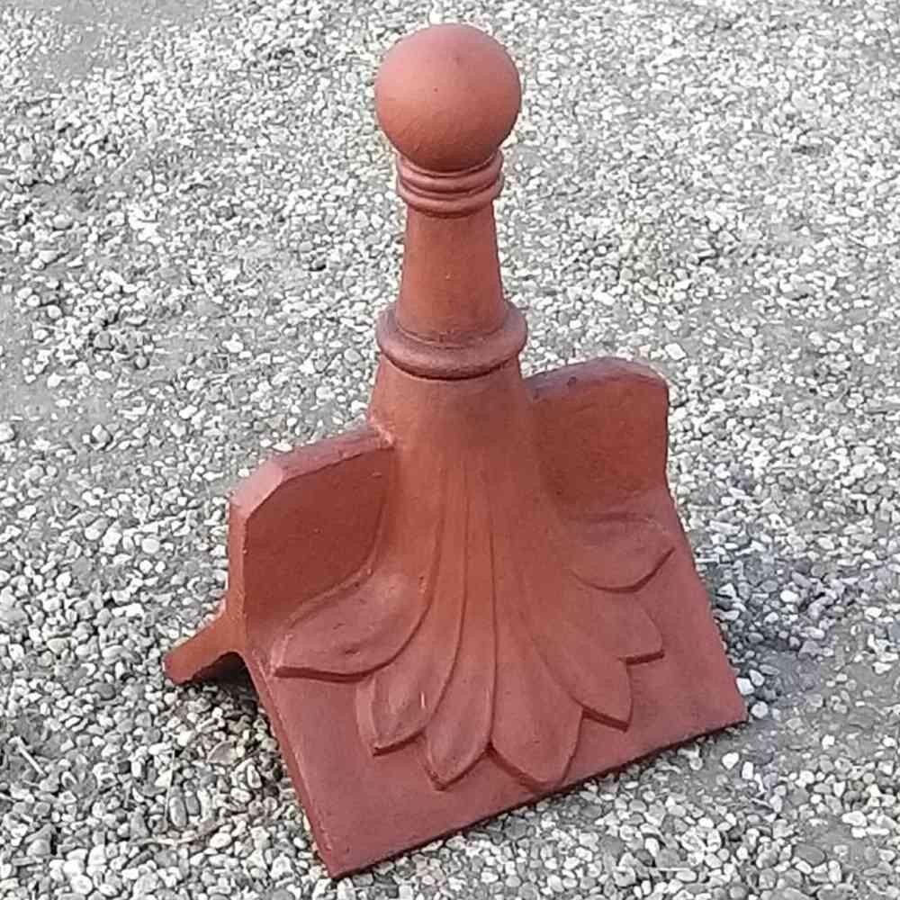 Seven leaf small ball top roof finial