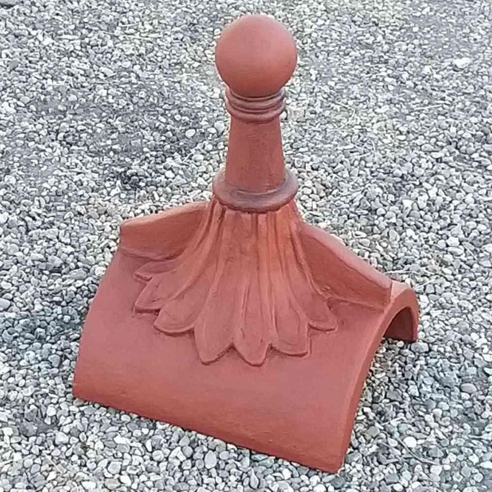Half round small ball top finial