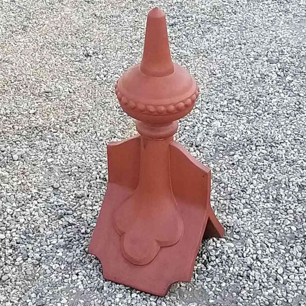 Gable end angled topper finial